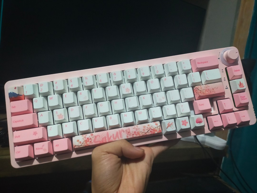 Sakura Themed Tom680 TM680 - Mechanical Keyboard, Computers & Tech ...