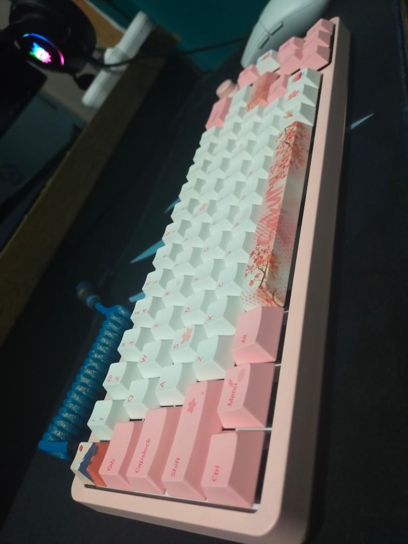 Sakura Themed Tom680 TM680 - Mechanical Keyboard, Computers & Tech ...