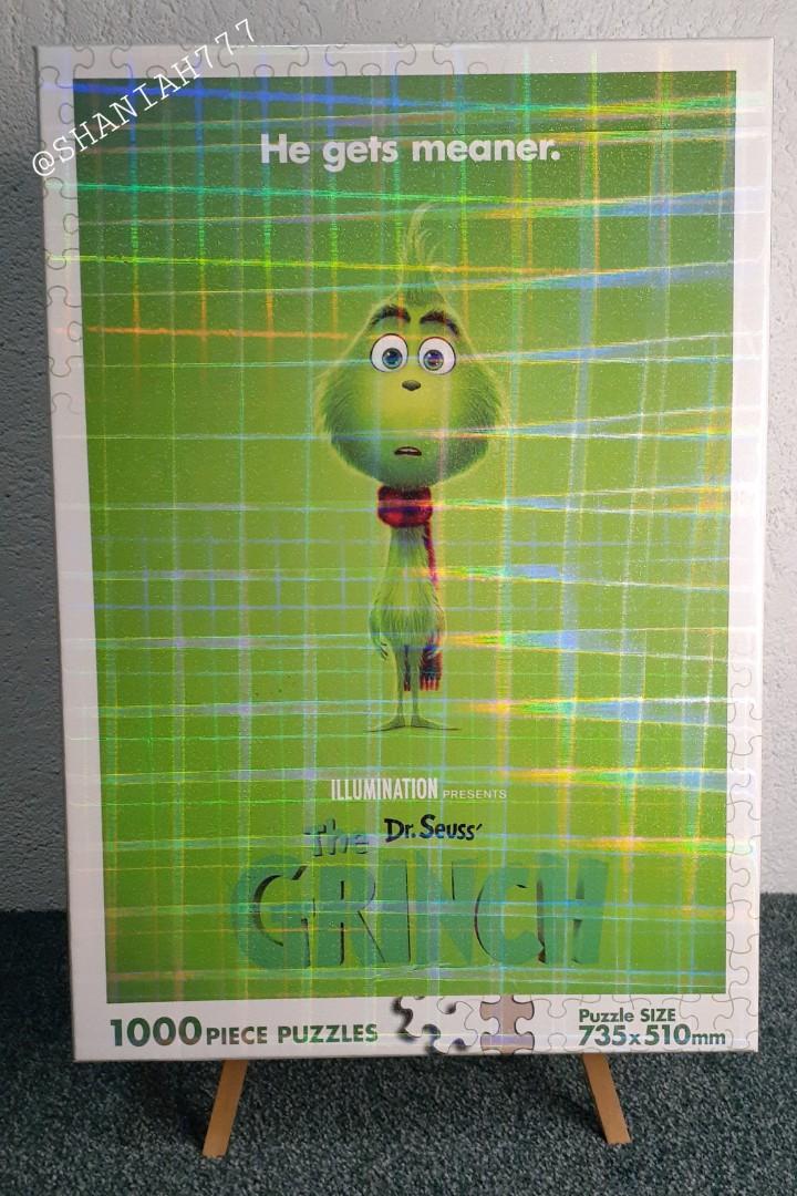 Genuine THE GRINCH" Dr.Seuss Holographic Puzzle 1000 pieces, Hobbies ...