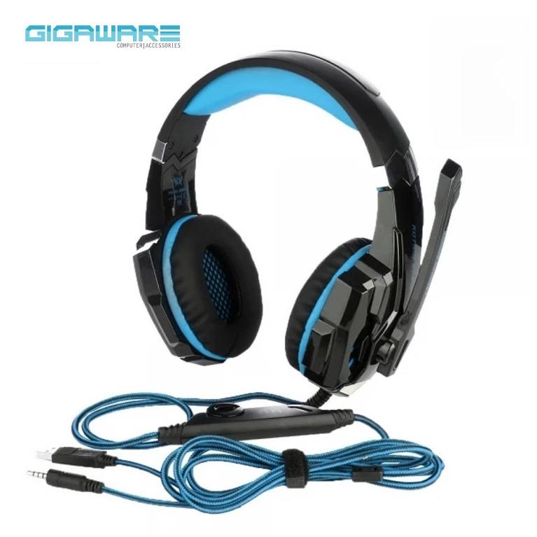 Gigaware G9000 Gaming LED Headset 3.5mm USB port, Audio, Headphones ...