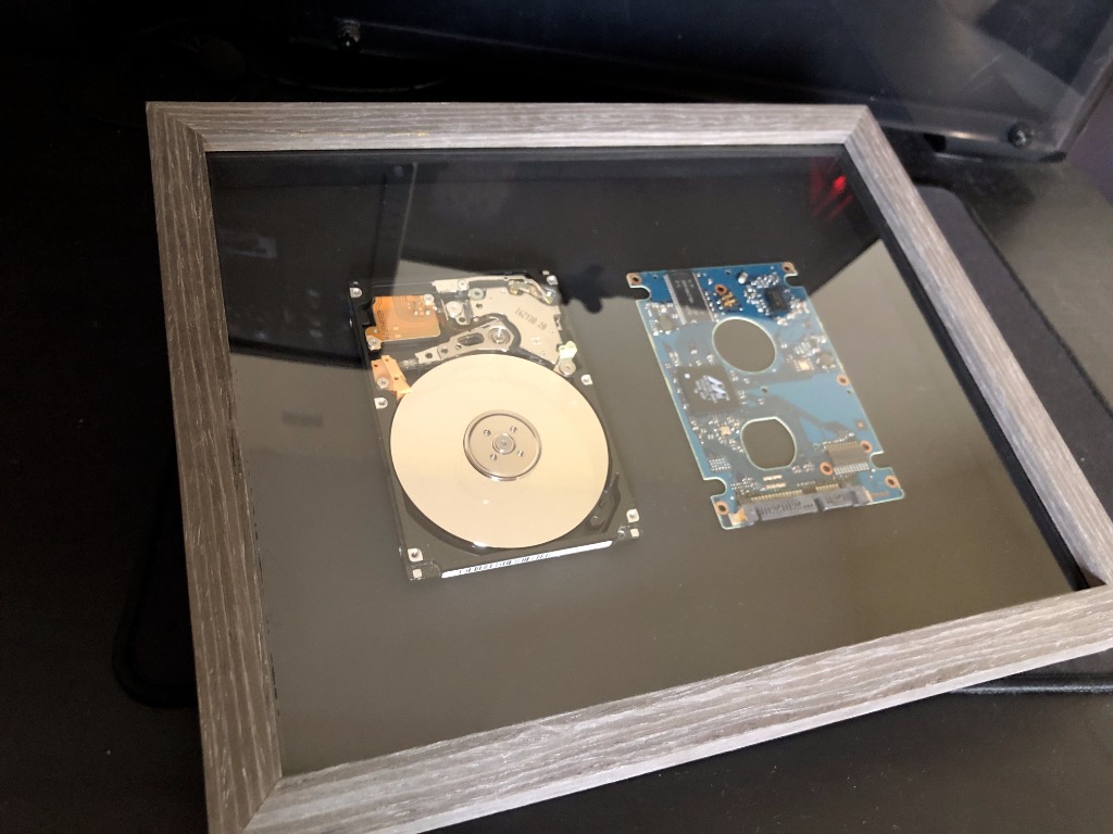 Hard Disk Display Case Wall Decor With Stand, Computers & Tech, Parts ...