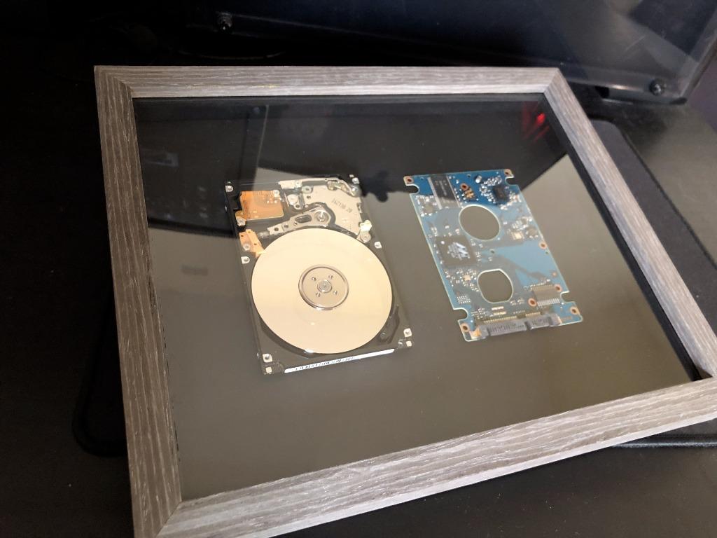 Hard Disk Display Case Wall Decor With Stand, Computers & Tech, Parts ...