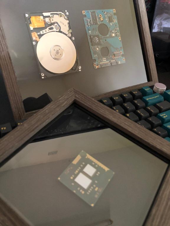 Hard Disk Display Case Wall Decor With Stand, Computers & Tech, Parts ...