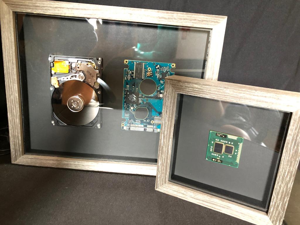 Hard Disk Display Case Wall Decor With Stand, Computers & Tech, Parts ...