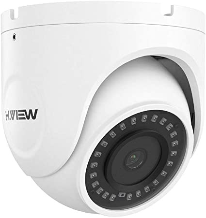 H.VIEW 5MP IP Camera with 2.8mm Lens Super HD Dome POE Outdoor Camera ...