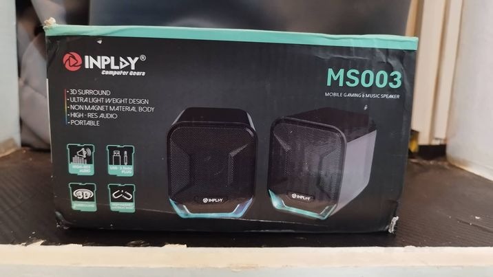 INPLAY MS003 MOBILE, GAMING & MUSIC SPEAKER (RGB SPEAKER) (WHITE ...