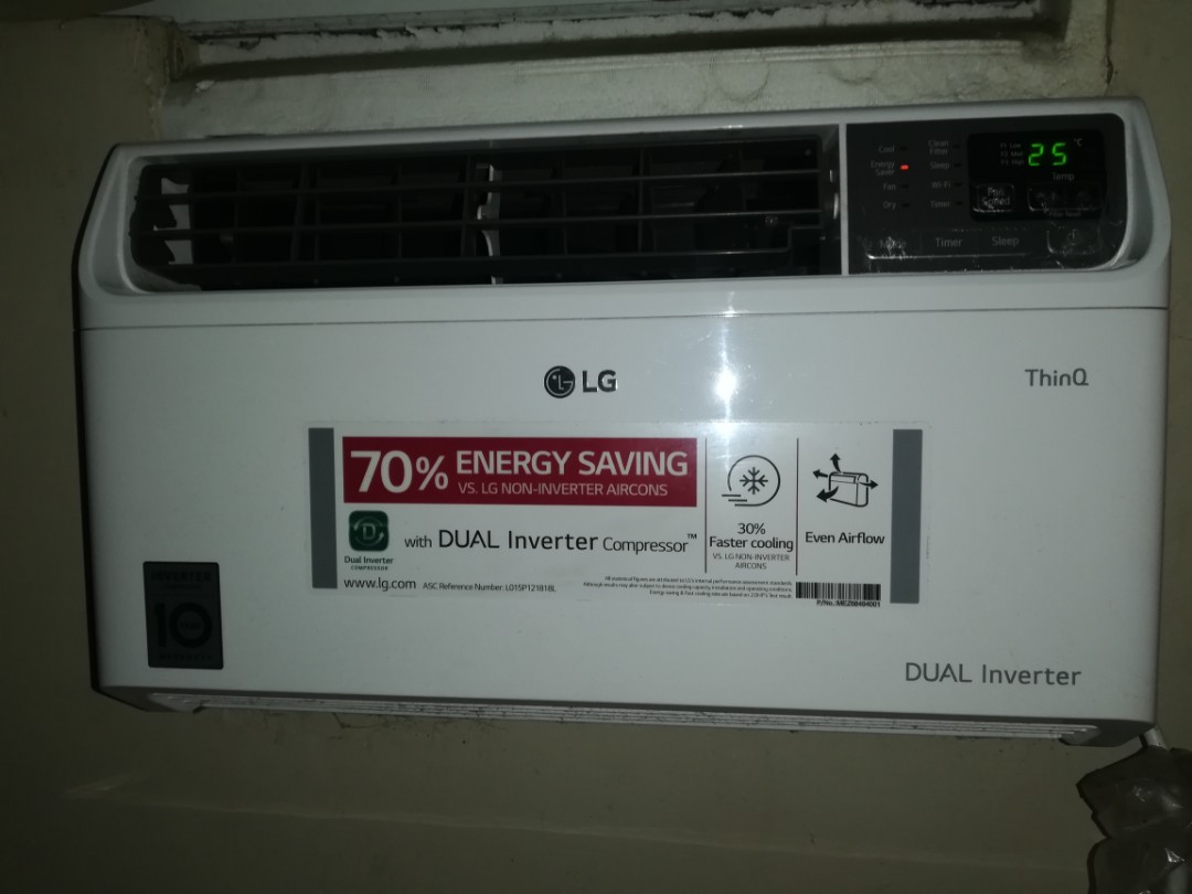 LG LA100EC - 1hp Window Type Aircon, TV & Home Appliances, Air ...