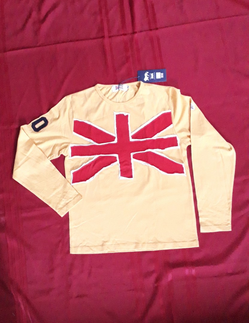 Lonsdale Union Jack Design Long Sleeve Top, Men's Fashion, Tops & Sets ...