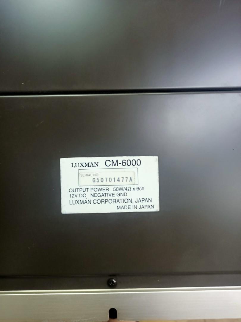 Luxman cm-6000, Auto Accessories on Carousell