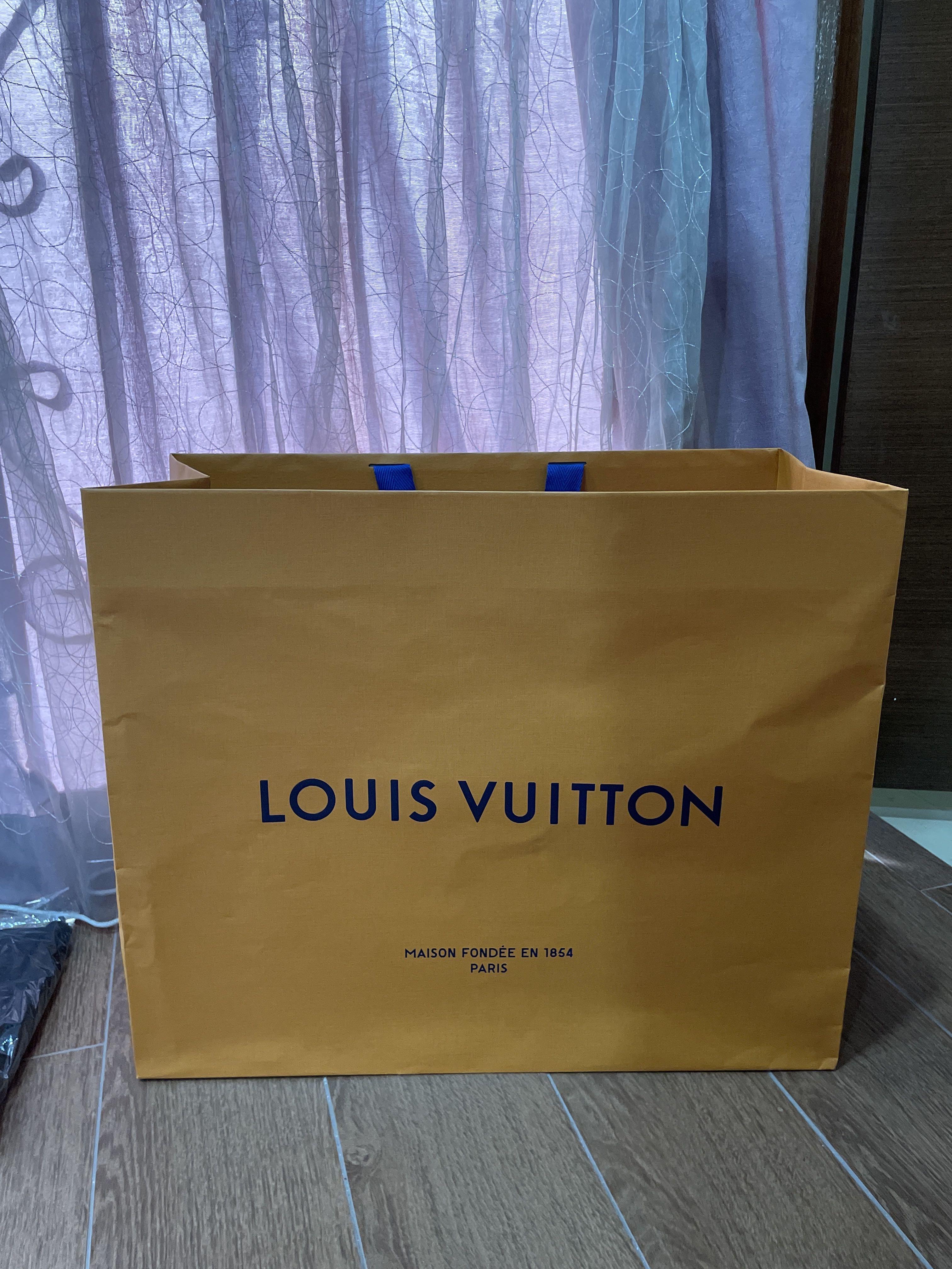 LV Louis Vuitton large paper bag, Women's Fashion, Bags & Wallets ...