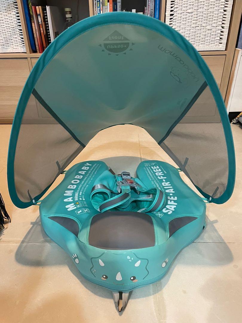 Mambo baby swim float with sun shade, Babies & Kids, Infant Playtime on ...