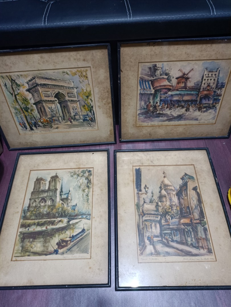 Marius Girard Artwork - Glass Framed, Hobbies & Toys, Stationary ...