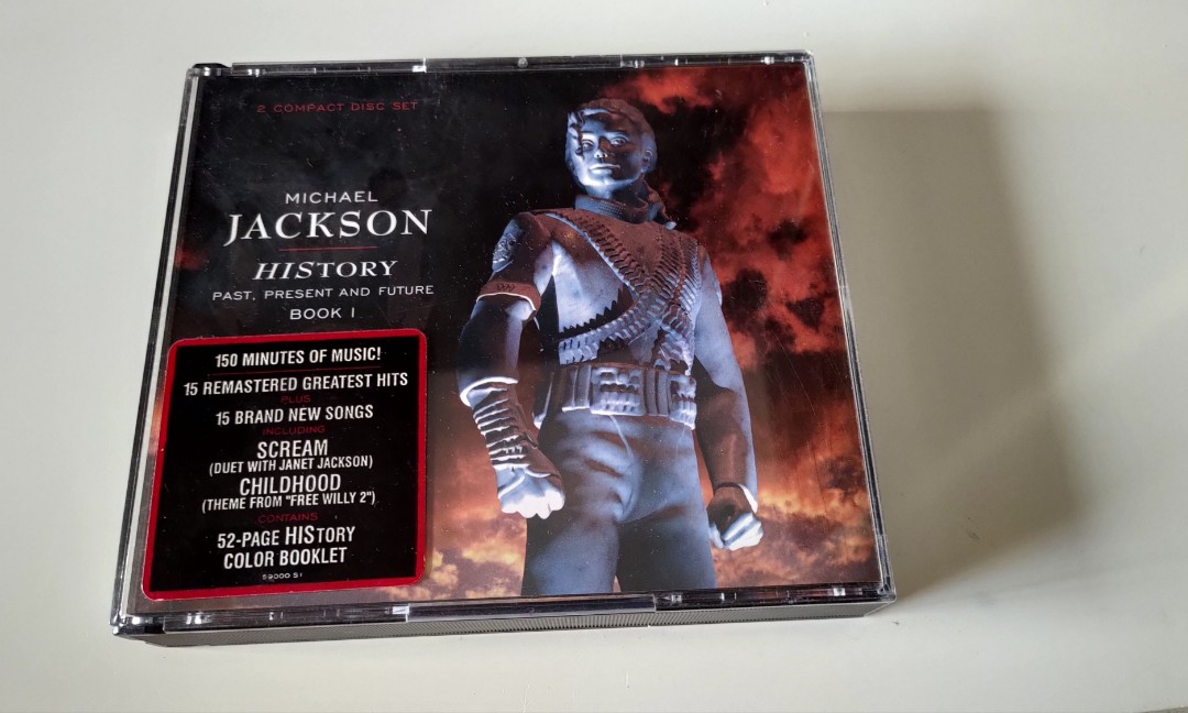 Michael Jackson History 2 CDs Gold Disc, 興趣及遊戲, 音樂樂器 & 配件, 音樂與媒體 - CD 及 ...