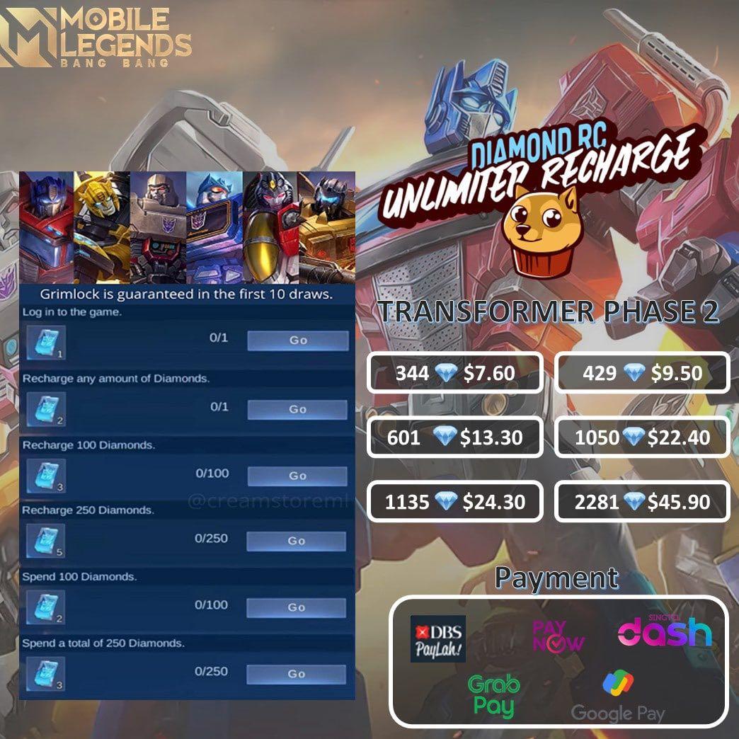 Mobile Legends [ Transformer Round 2] (MLBB) , Video Gaming, Gaming ...