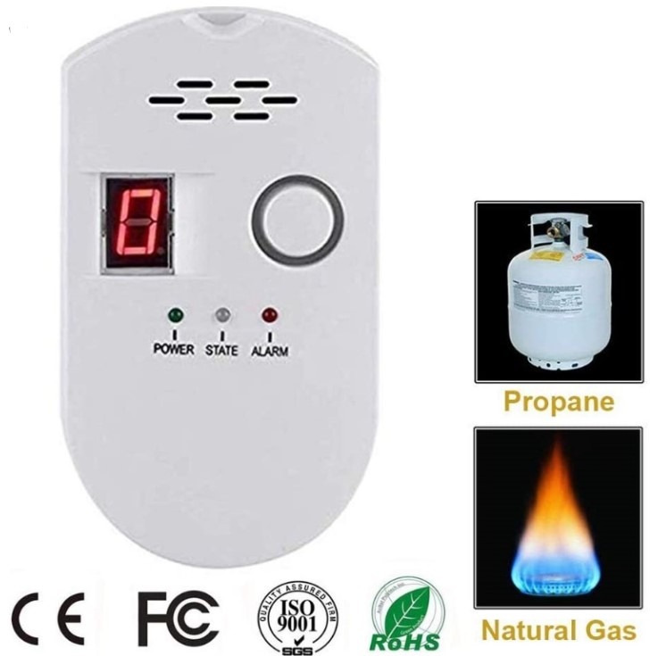 Natural Digital Gas Detector, Gas Leak Detector,High Sensitivity LPG ...