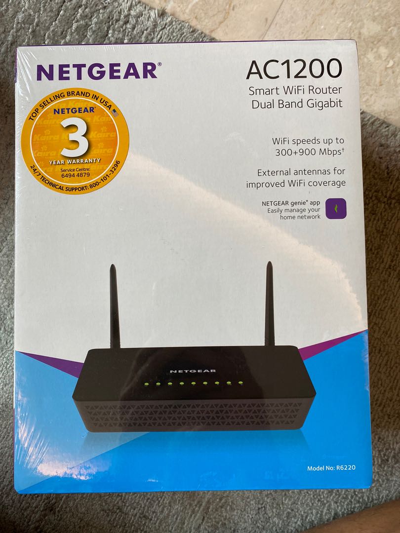 Netgear AC1200 WiFi Router (R6220), Computers & Tech, Parts ...
