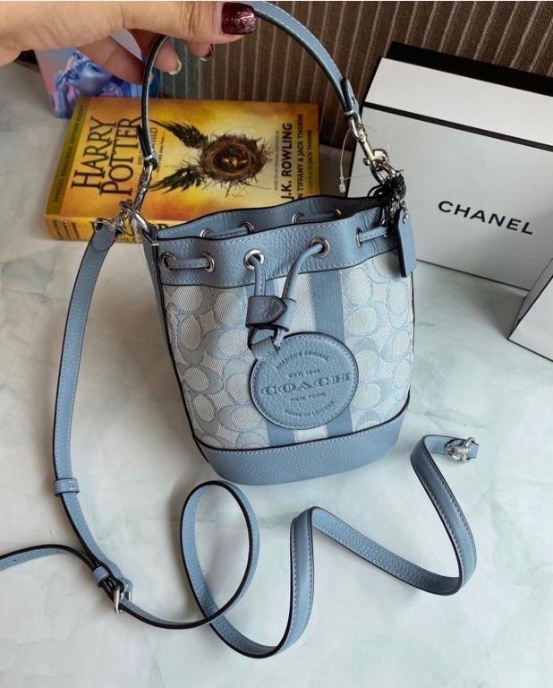 Original Coach C8322 Mini Dempsey Bucket Bag In Signature Jacquard ...