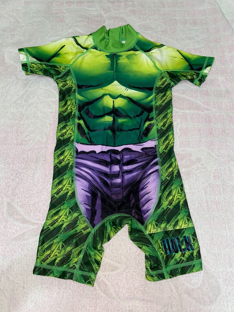Original Hulk rash guard for kids, Babies & Kids, Babies & Kids Fashion ...