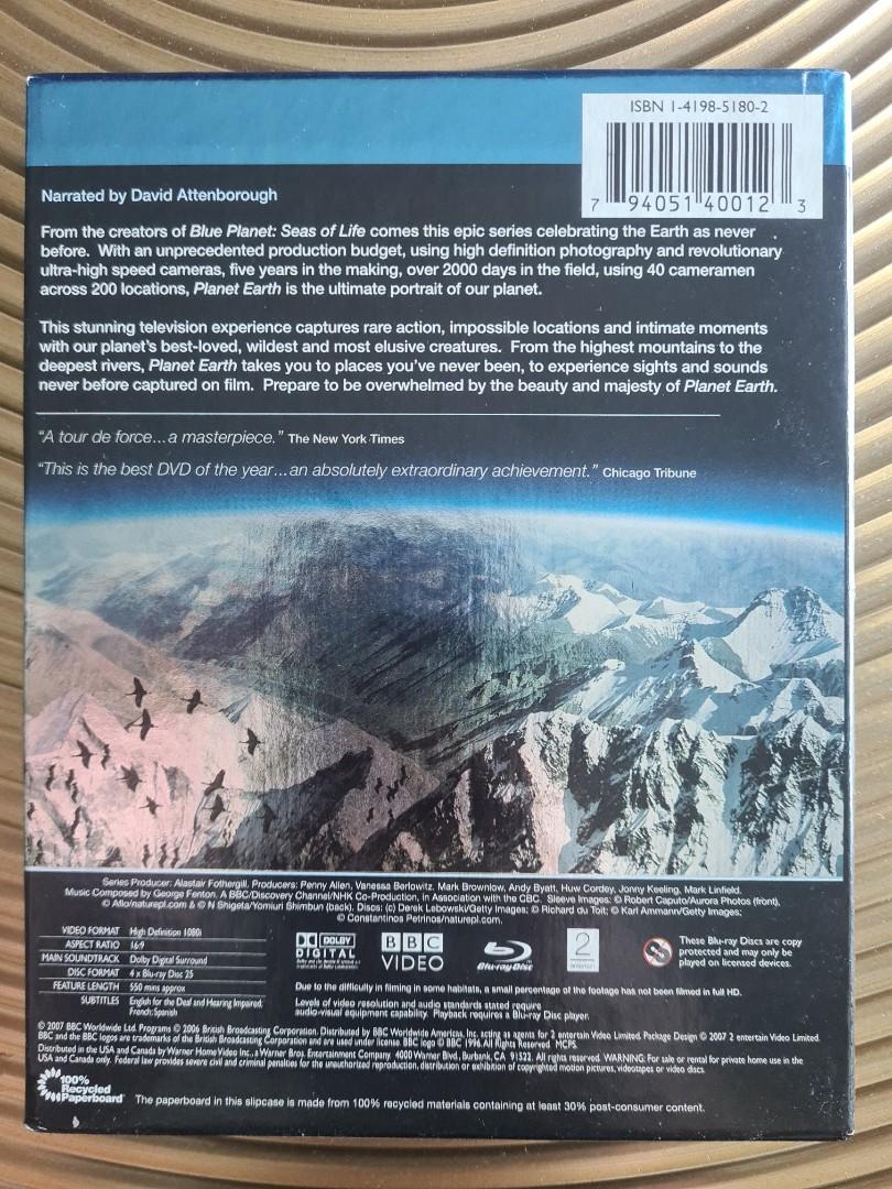 Planet Earth Blu Ray (4 disc set), Hobbies & Toys, Music & Media, CDs ...