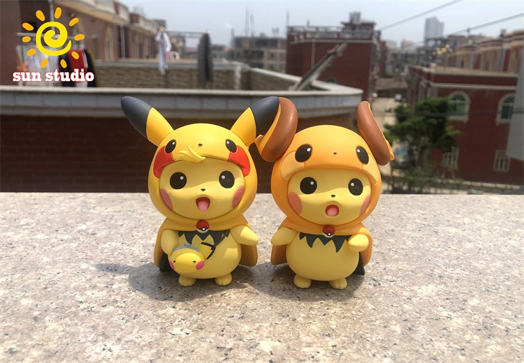 [PO] Sun Studio - Pokemon Pichu Cosplay Pikachu & Raichu - Statues GK ...