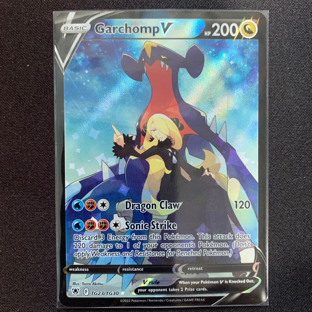 Pokemon Card - Garchomp V (TG23/TG30), Hobbies & Toys, Toys & Games on ...