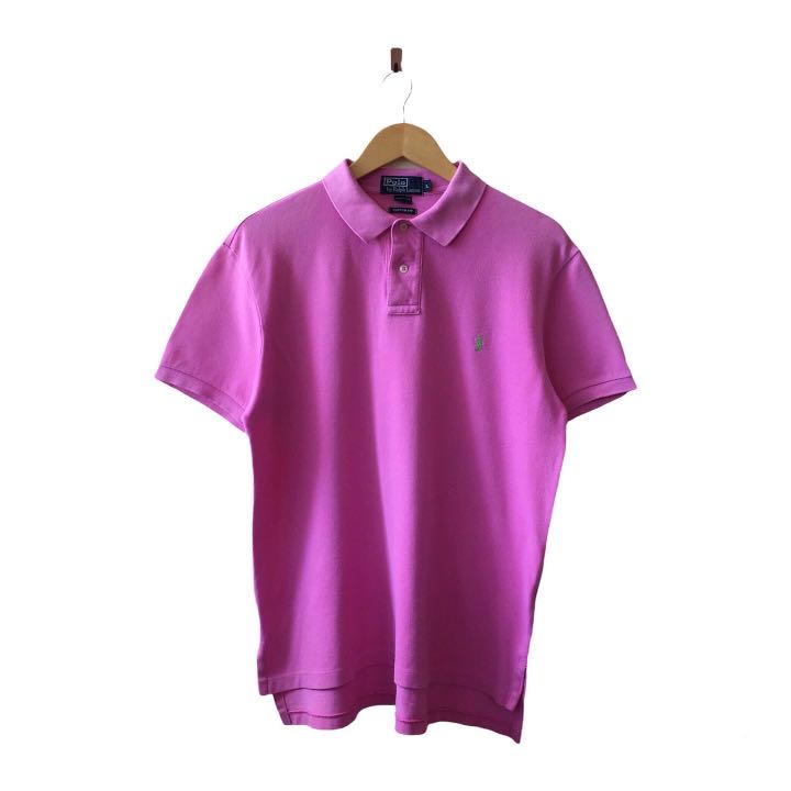 Polo Ralph Lauren Small Pony Polo Shirt Pink, Men's Fashion, Tops & Sets, Tshirts & Polo Shirts ...