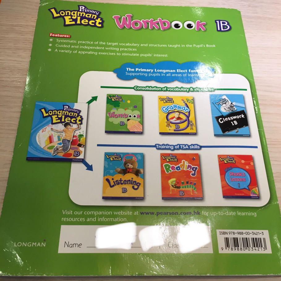 Primary Long Elect workbook 1B Pearson, 興趣及遊戲, 書本 & 文具, 教科書 - Carousell
