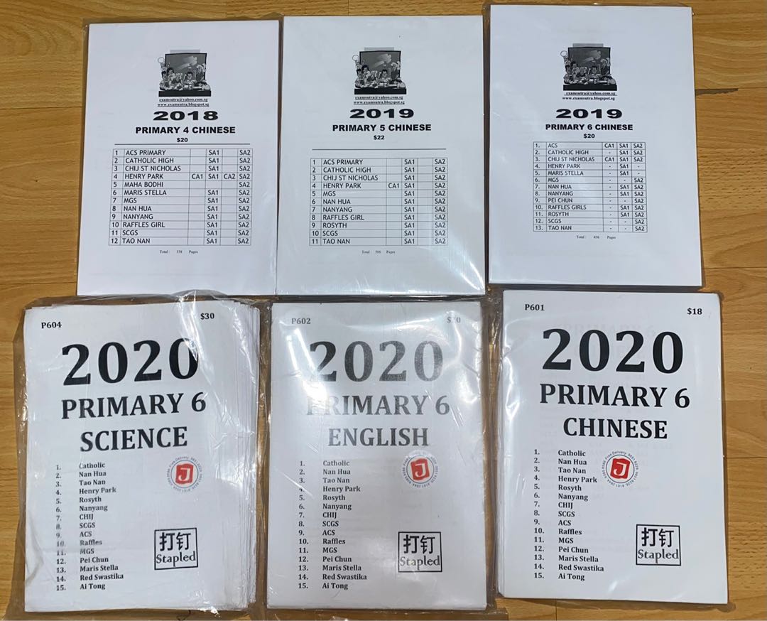 Primary school test papers, Hobbies & Toys, Books & Magazines ...