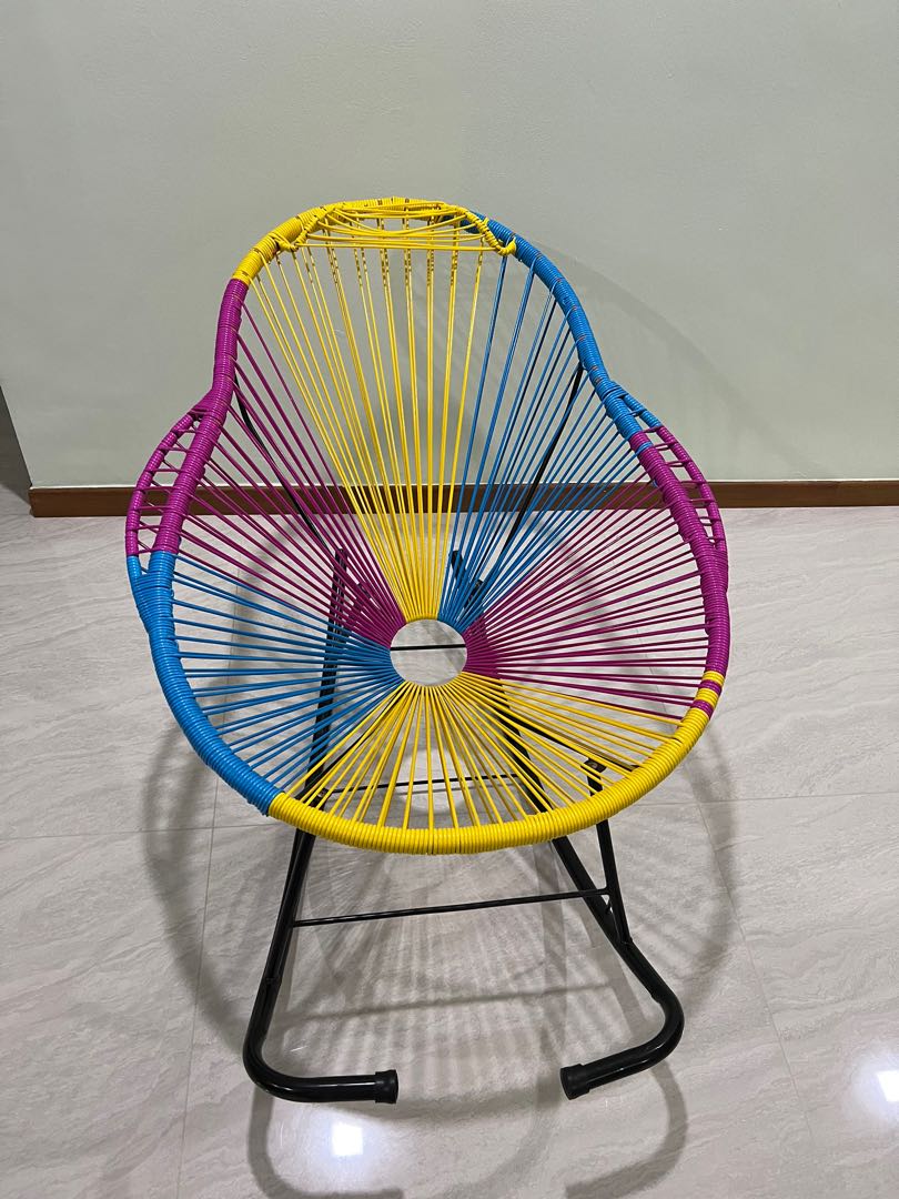 Rainbow Rocking chair, Furniture & Home Living, Furniture, Chairs on ...
