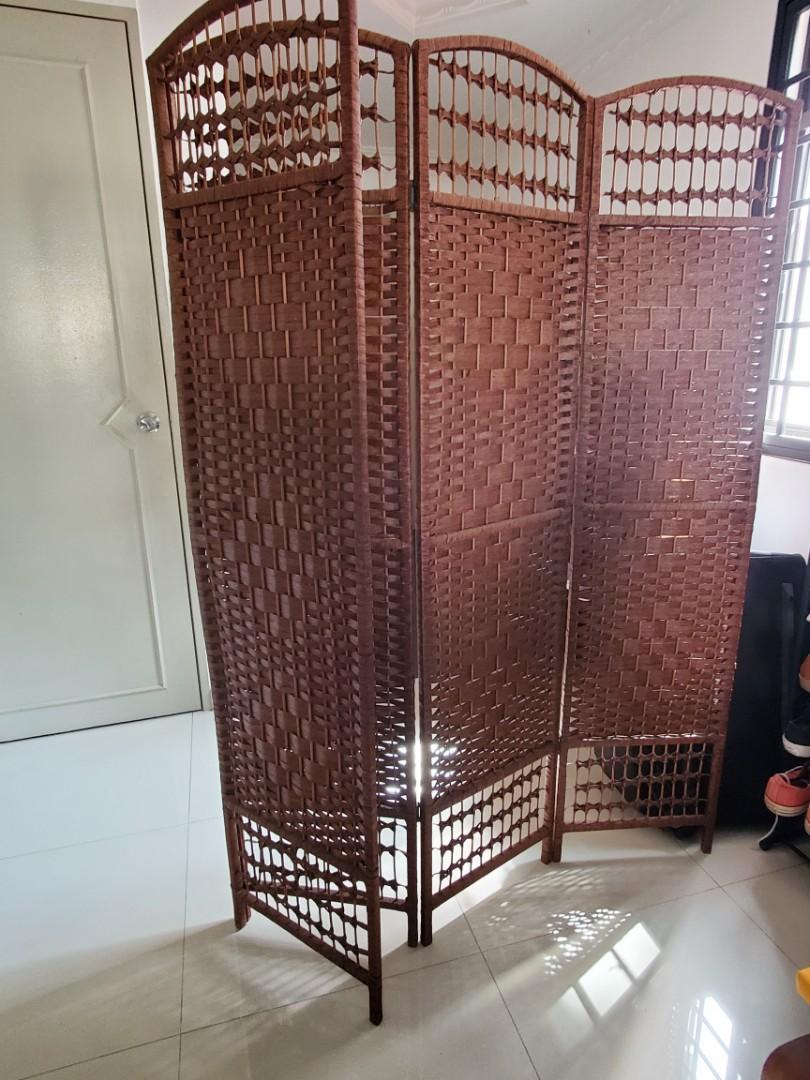 Rattan Room Divider/Partition, Furniture & Home Living, Furniture ...