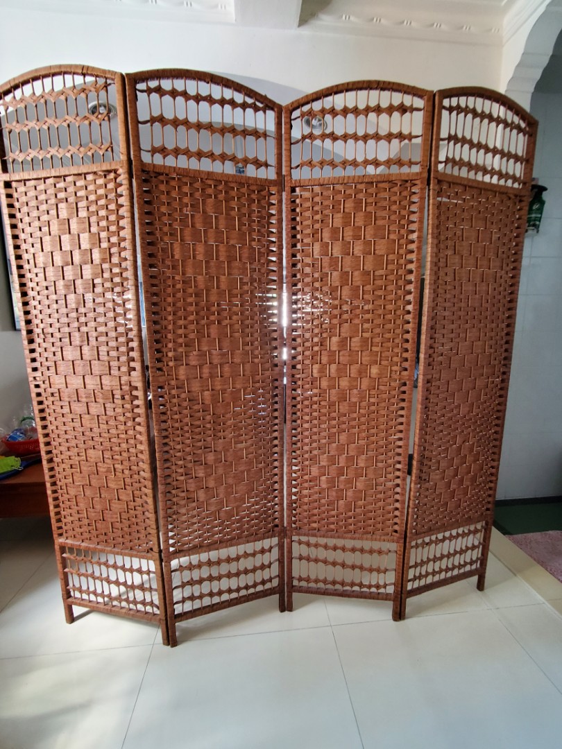 Rattan Room Divider/Partition, Furniture & Home Living, Furniture ...