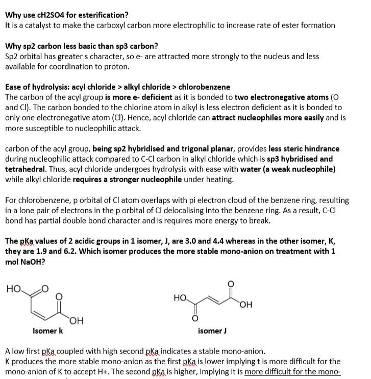 RI H2 Chemistry Notes (Commonly Asked Questions) and Organic Chemistry ...