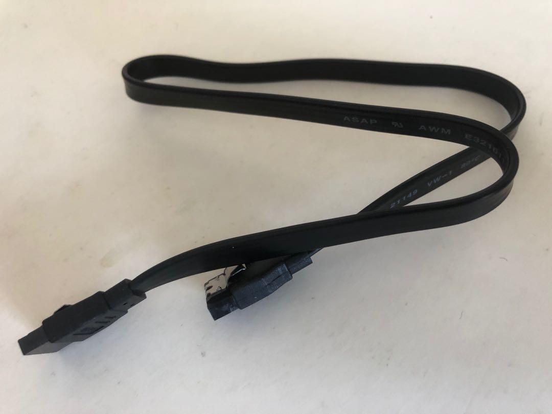 Sata Cable (E321011 Style 21149 26 AWG 80C 30V Serial ATA 6G 6GB), 電腦 ...