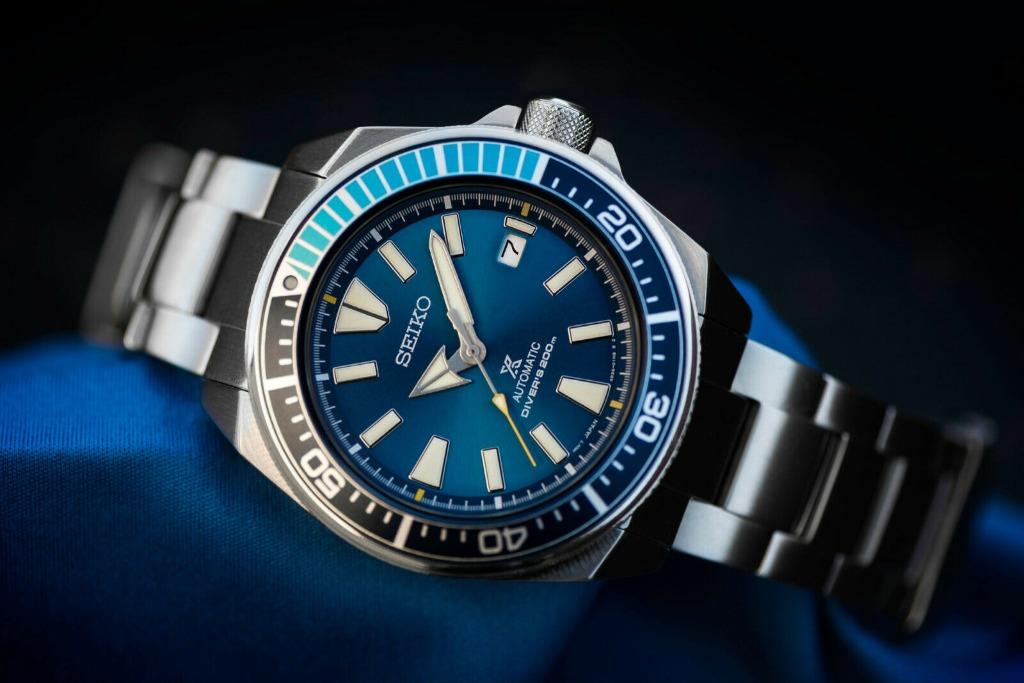 Seiko Prospex Limited Edition Blue Lagoon Samurai Stainless Steel Automatic Watch SRPB09, Luxury ...