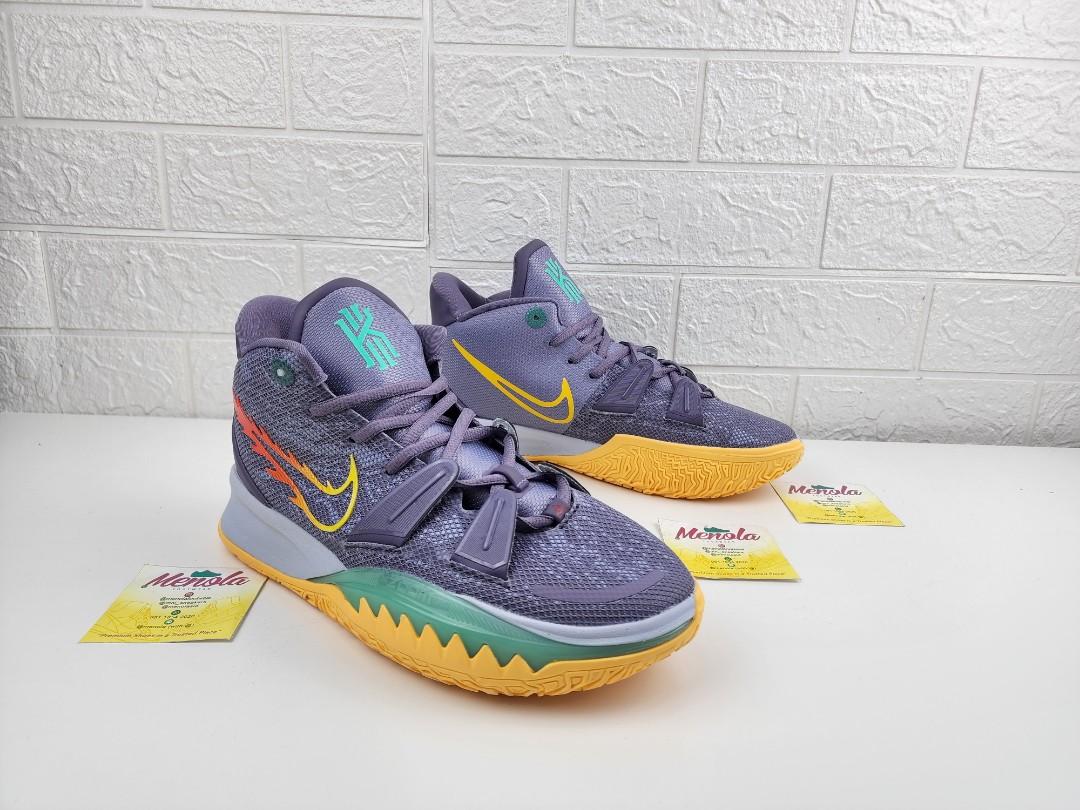 Sepatu Nike Kyrie 7 day break citron pulse, Fesyen Pria, Sepatu ...