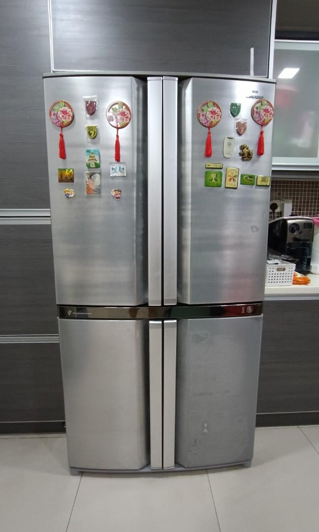 Sharp 4 doors fridge 556litre, TV & Home Appliances, Kitchen Appliances ...