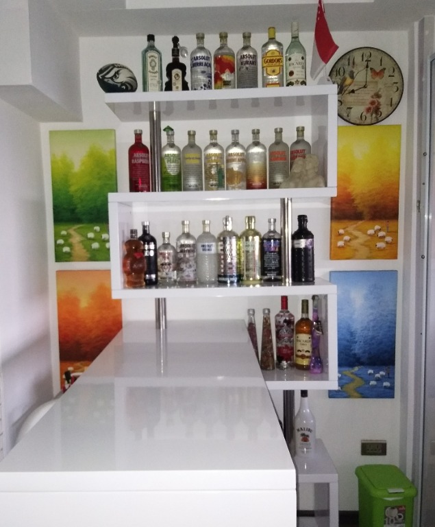 Beautiful S-Shaped Design Shelves / Cabinet, 6 Tiers, Furniture & Home ...