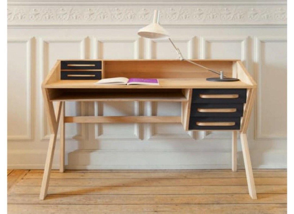 Solid Oak Study Table, Furniture & Home Living, Furniture, Tables ...