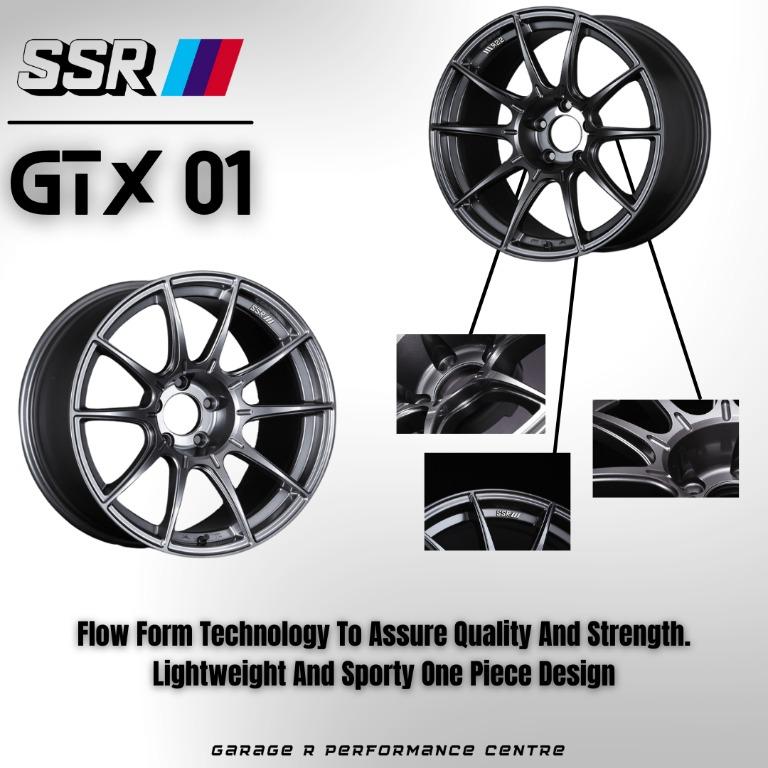 SSR GTX01 Wheels, Car Accessories, Accessories on Carousell