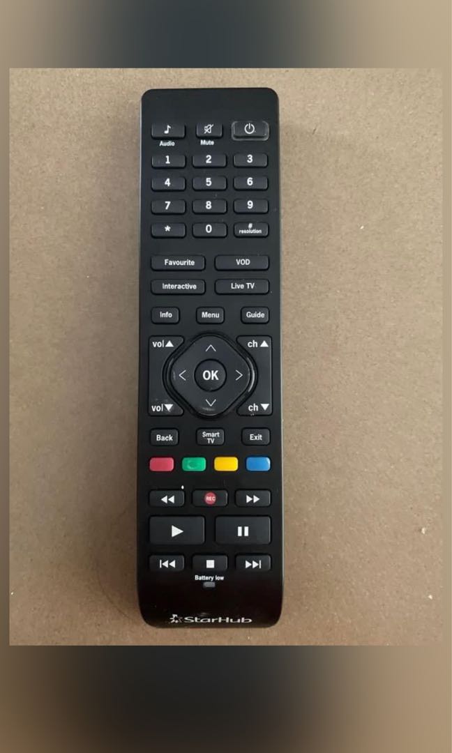 Starhub remote control, TV & Home Appliances, TV & Entertainment, TV ...