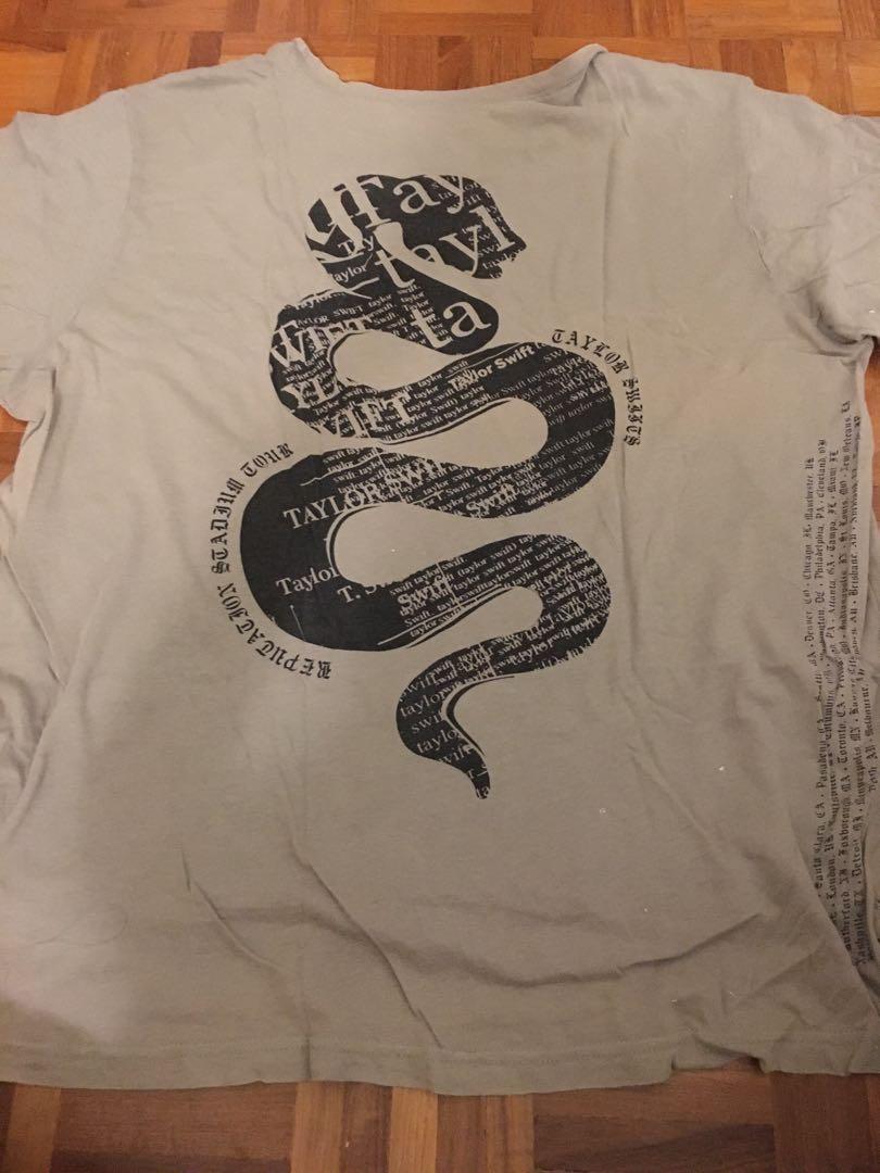 Taylor Swift Reputation Green Snake Shirt, Men's Fashion, Tops & Sets ...