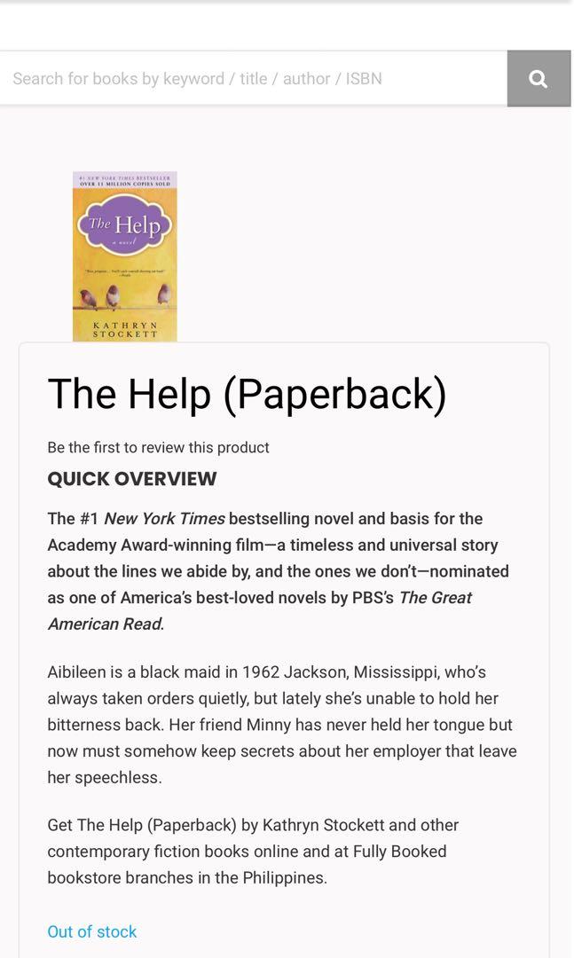 The Help by Kathryn Stockett (movie tie-in edition), Hobbies & Toys ...