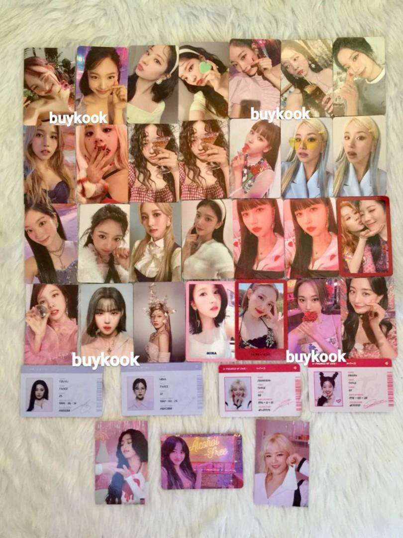 Twice wts lfb mina cocktail rp chae kuko specs dila ids scratch card ...