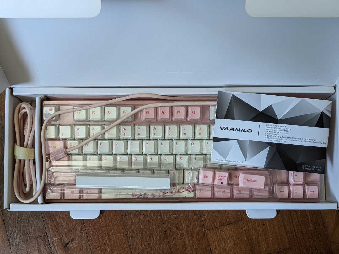 Varmilo Sakura VA87M TKL MX Browns, Computers & Tech, Parts ...
