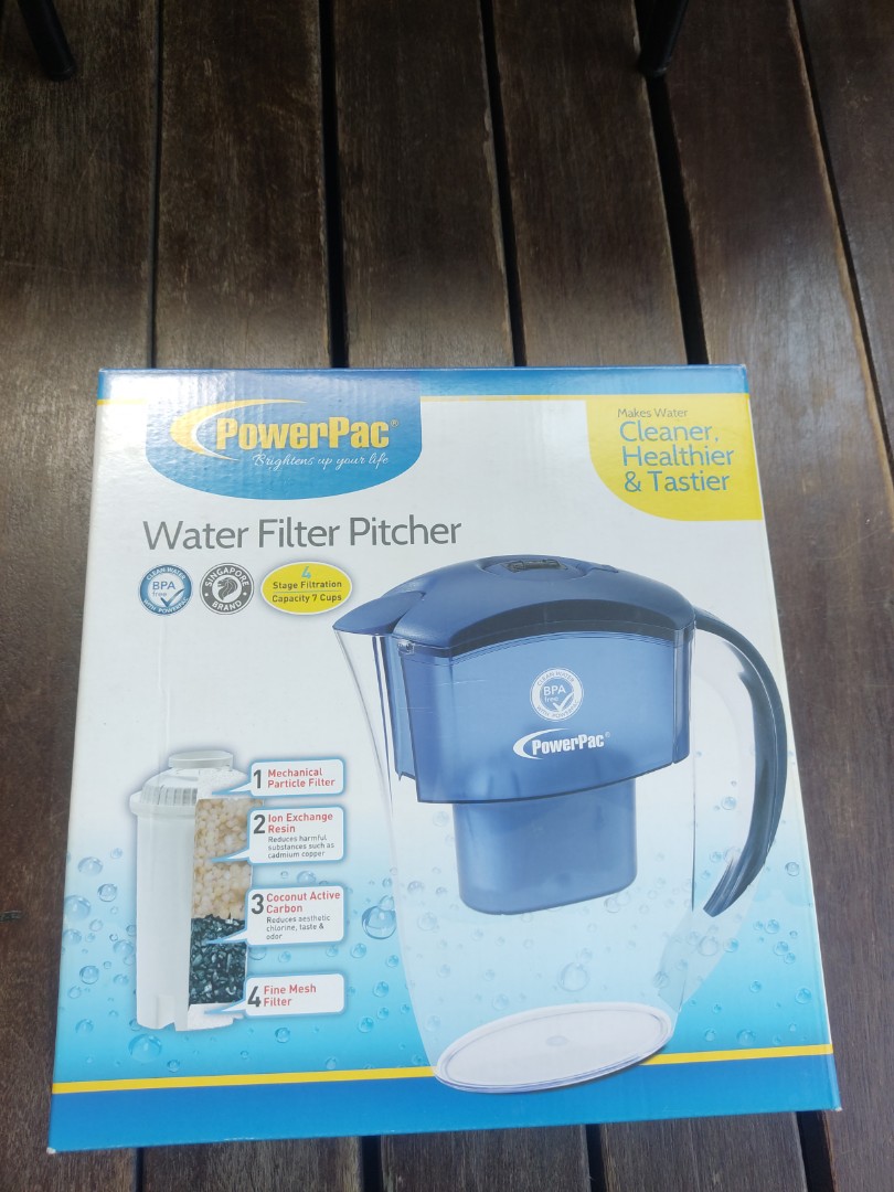 Water filter pitcher power pac with filter, Furniture & Home Living ...