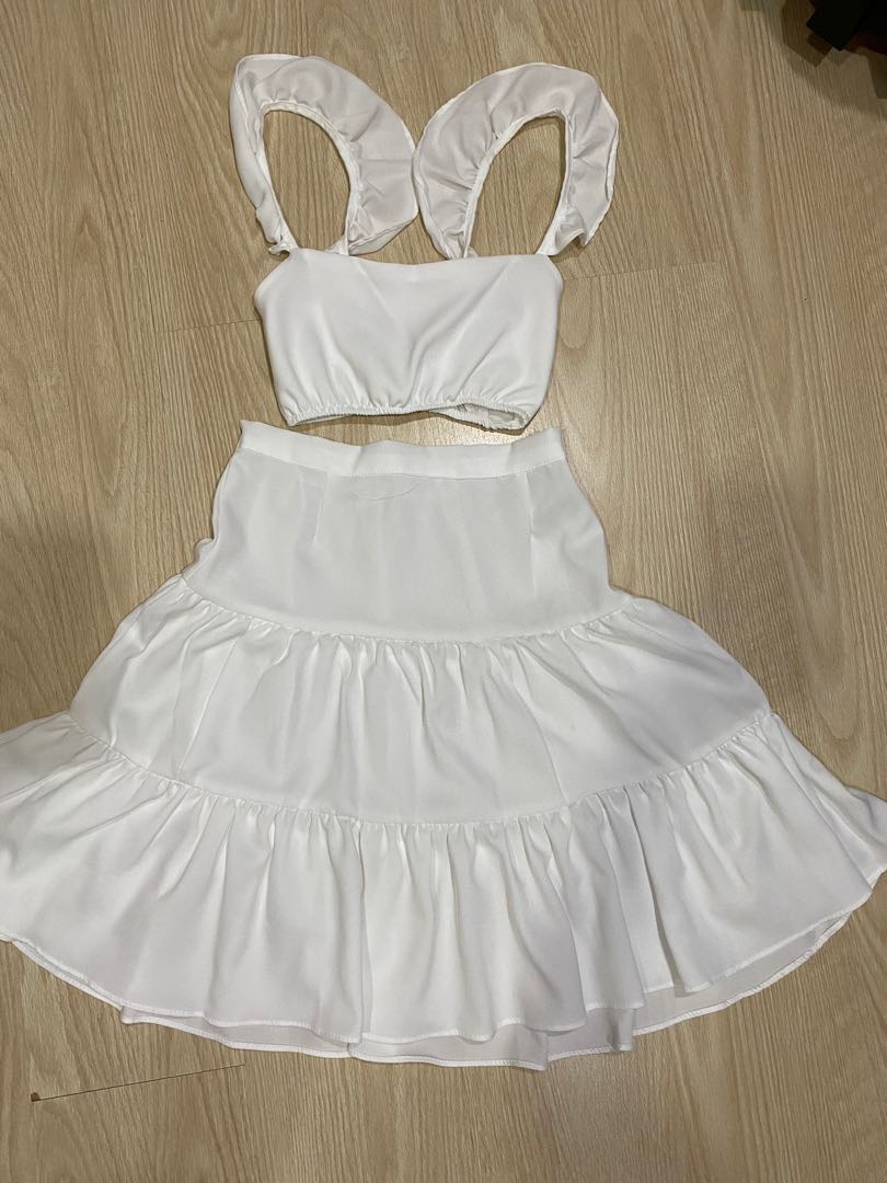 White Coords bought from Shopee, Women's Fashion, Dresses & Sets, Sets ...