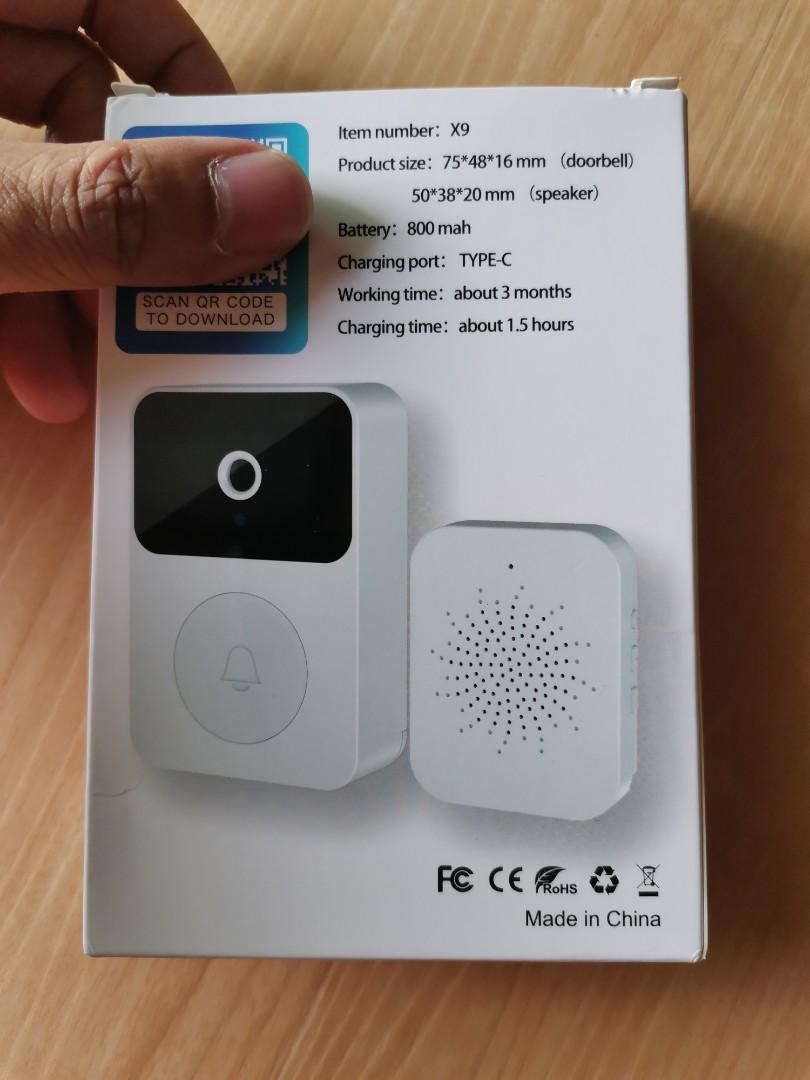 X9 Wireless Smart Doorbell, Furniture & Home Living, Security & Locks ...