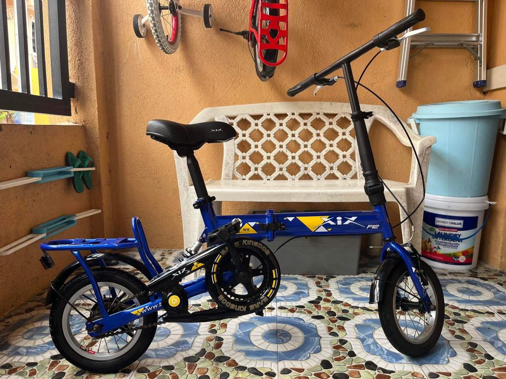 XiX F12 Steel Single Speed Folding Bike, Sports Equipment, Bicycles ...