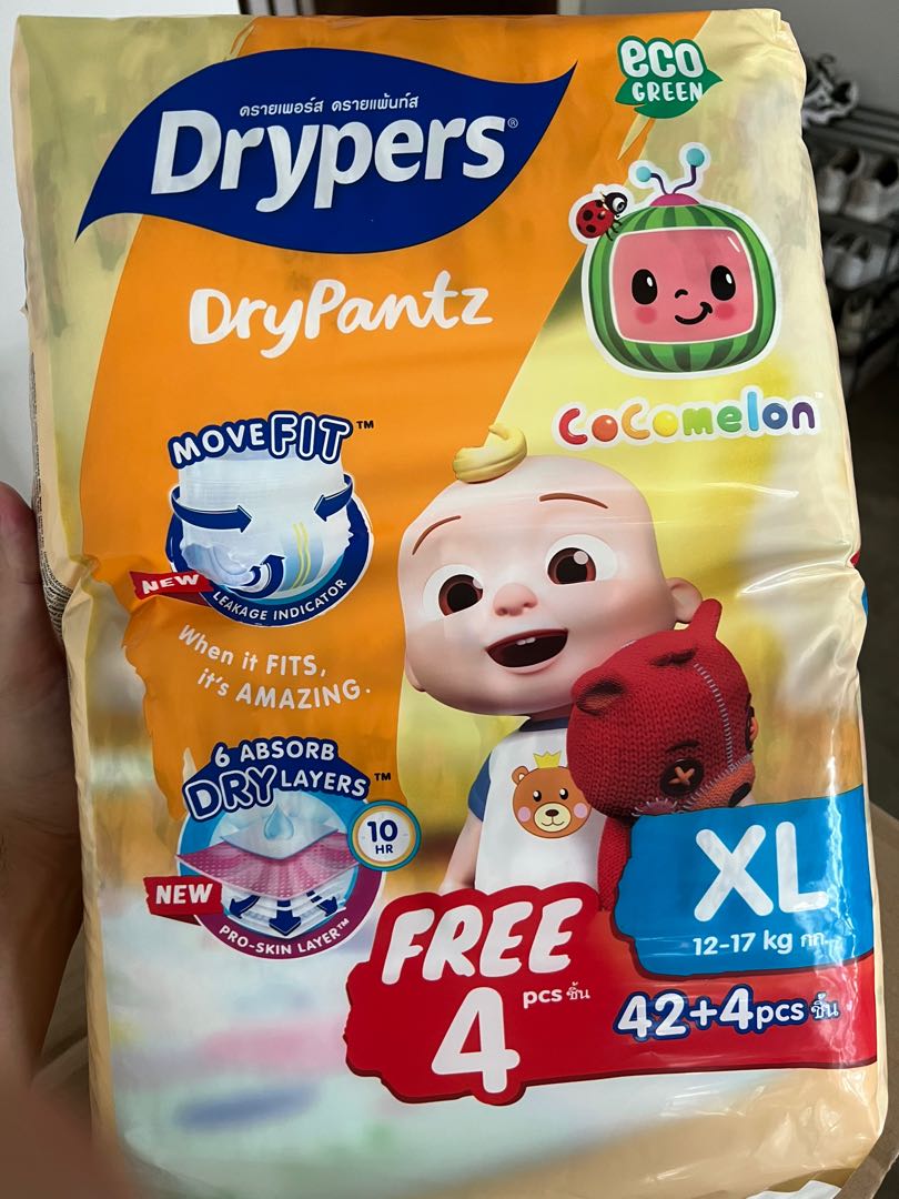 XL size Coco melon Drypantz special edition, Babies & Kids, Bathing ...