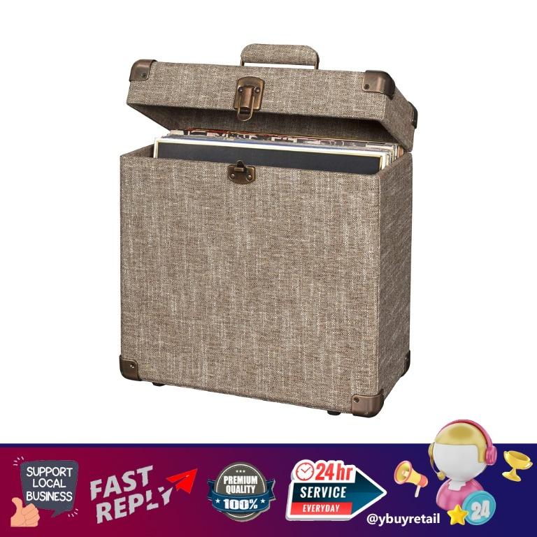 [YBR] (chk) Crosley Vinyl Record LP DJ Storage Case Carrier Box for 30 ...